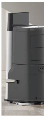 China Polvo que empuja el robot de limpieza elegante con la función modular 48VDC 20Ah en venta
