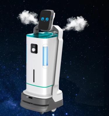 中国 15L IPSスクリーン スマートなサービス ロボット過酸化水素の消毒のスプレーのロボット 販売のため