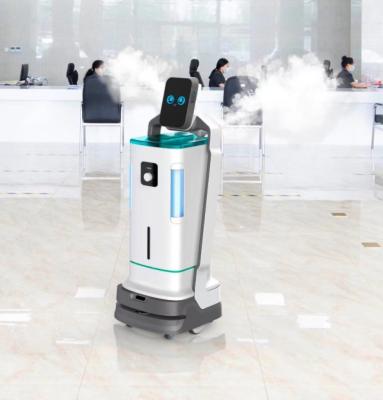 Cina robot astuto dello spruzzo di disinfezione del perossido di idrogeno del robot di servizio dello schermo di 15L IPS in vendita