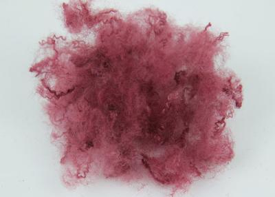 Cina Fibra di graffetta di poliestere rosso scuro solida di PSF 12D*64mm per il tessuto del Nonwoven del feltro in vendita