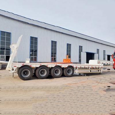 Cina CIMC 100 tonnellate Camion di trasporto di container semirimorchio a letto basso in vendita