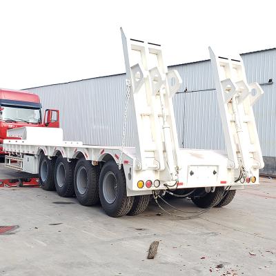 Cina CIMC 100 tonnellate Camion di trasporto di container semirimorchio a letto basso in vendita
