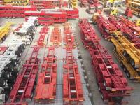 China 20001-25000 kg Max Payload CIMC Axle's 3-Axis Container Chassis Frames for sale
