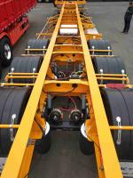 China 20001-25000 kg Max Payload CIMC Axle's 3-Axis Container Chassis Frames for sale