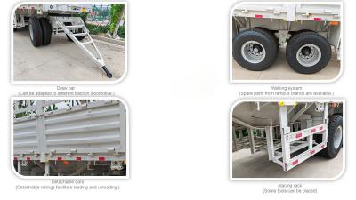 China According to the requirements of custom-made earth and sand building materials such as high-strength reverse Trailer for sale