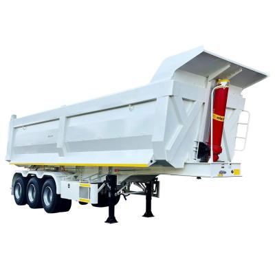 China 10 M 3 Axle U-Type Front Top Self-Dumping ABS Anti-Lock Braking System Cargo Semi Tipper Trailer in China for sale