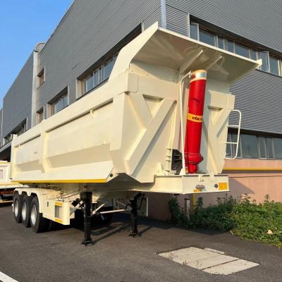 China 10 M 3 Axle U-Type Front Top Self-Dumping ABS Anti-Lock Braking System Cargo Semi Tipper Trailer in China for sale