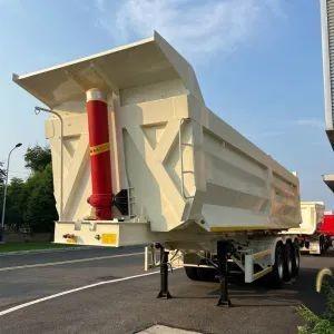 China 10 M 3 Axle U-Type Front Top Self-Dumping ABS Anti-Lock Braking System Cargo Semi Tipper Trailer in China for sale