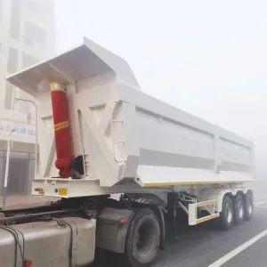 China 10 M 3 Axle U-Type Front Top Self-Dumping ABS Anti-Lock Braking System Cargo Semi Tipper Trailer in China for sale