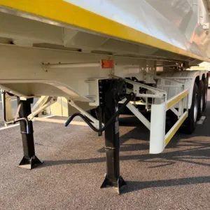 China 10 M 3 Axle U-Type Front Top Self-Dumping ABS Anti-Lock Braking System Cargo Semi Tipper Trailer in China for sale