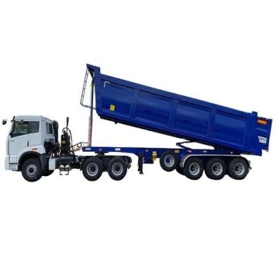 China China foreign trade steel make from load 30 to 100 ton agriculture dumper tipper semi trailer 3/4/5/6 axles dumper truck trailer for sale