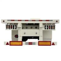 China Two used three-axle flat semi-trailers with high cost performance. for sale