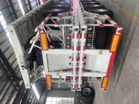 China CIMC Second hand 3-Axle Flatbed Skeleton Semi-Trailer for sale