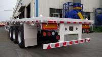 China CIMC Second hand 3-Axle Flatbed Skeleton Semi-Trailer for sale