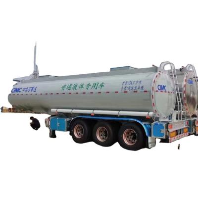China CIMC Direct Sales from Chinese Manufacturer 3-Axis Aluminum Alloy Oil Tanker Truck Fuel tank truck for sale