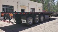 China CIMC Latest Design Flatbed Trailer  for Efficiently Transporting for sale