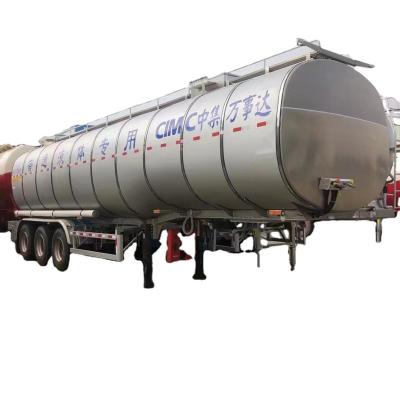 China CIMC 3 axis iron S30408 11450*2500*3900mm total mass 40T curb mass 8200 use EHA dish end 4.5mm thickness ordinary liquid tank for sale