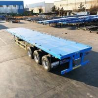 China USED 3AXLES FLATBED SEMI TRAILER for sale