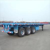China USED 3AXLES FLATBED SEMI TRAILER for sale
