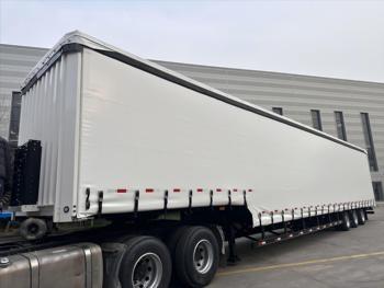 China Versatile CIMC-trailerframes met asfalt, aanpasbaar voor vrachtbescherming Te koop