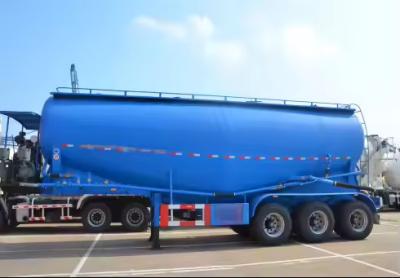 중국 V 타입 3 축 60m3 스틸로 만들어졌으며 최대 실량 60t의 시멘트 반 트레일러 판매용