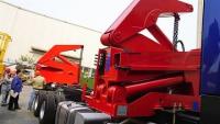 China Side Loader Semi Trailer Optimized For Efficient Container Loading Unloading Enhanced Stability And Safety for sale