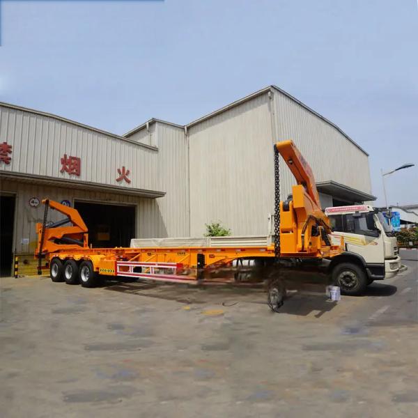 Side Loader Semi Trailer Optimized For Efficient Container Loading Unloading Enhanced Stability And Safety For Sale In Africa