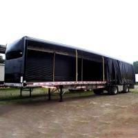 China Versatile CIMC Tarped Semi-Trailer Frames Durable Customizable For Cargo Protection for sale