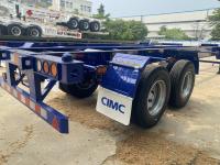 China CIMC Durable 3-axis Skeleton Transport Semi-trailer for sale