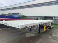 China CIMC 40/45ft Steel 4Axle Oversized Containerized Cargo Extendable Flatbed Trailers for sale