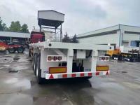 China CIMC 40/45ft Steel 4Axle Oversized Containerized Cargo Extendable Flatbed Trailers for sale