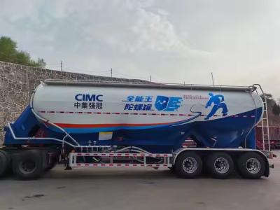 Cina 3 assi 40T Trasporto Cimento Particelle di PVC Cenere volante Materiali granulari Serbatoio di cemento Semi rimorchio in vendita