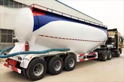 Cina 3 assi 40T Trasporto Cimento Particelle di PVC Cenere volante Materiali granulari Serbatoio di cemento Semi rimorchio in vendita