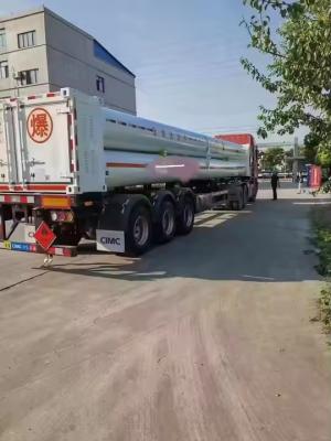 Cina CIMC 3 assi 5500L-8000L Benzina e diesel 4 compartimenti Carburante in acciaio Serbatoio idraulico rimorchio in vendita