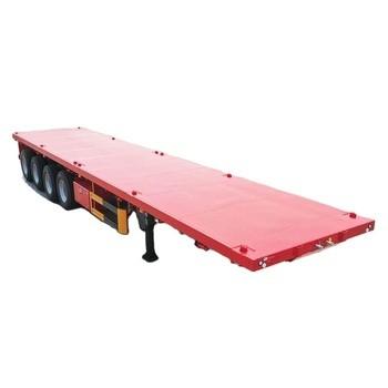 China Zware multi-assige platte half-aanhanger voor stabiel en efficiënt vervoer van overgrote ladingen for sale