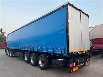 China Versatile CIMC Tarped Semi-Trailer  For Cargo Protection 38600kg Max Payload for sale