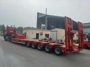 China Customizable Steel Multi Axis CIMC Lowbed Semi-Trailer Truck Trailers for sale