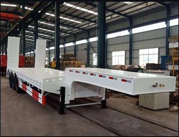 Quality Customizable Steel Three And Four-Axis CIMC Lowbed Semi-Trailer Truck Trailers for sale