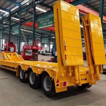 Quality Customizable Steel Three And Four-Axis CIMC Lowbed Semi-Trailer Truck Trailers for sale