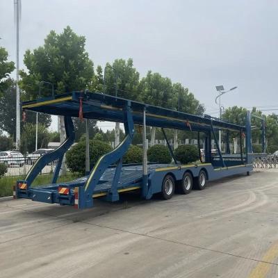 China Remolque de semirremolque para transporte de vehículos de 3 ejes y doble piso para SUV/ORV/CUV/MPV en venta