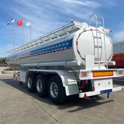Cina 3 assi Stabile Acciaio al carbonio Leggio di alluminio Acciaio inossidabile Cisterna di carburante Semi rimorchio in vendita