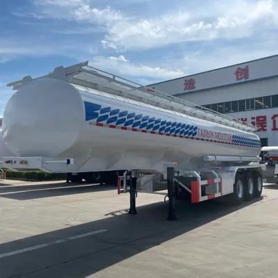 Cina 3 assi Stabile Acciaio al carbonio Leggio di alluminio Acciaio inossidabile Cisterna di carburante Semi rimorchio in vendita