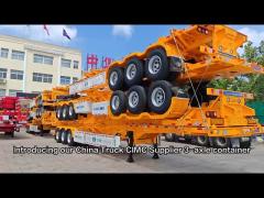 CIMC 2 Axle 3 axle 20FT 40ft Skeletal Container Skeleton Trailer Chassis Semi Trailer