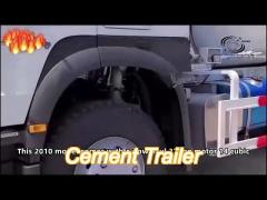 3 eixo 40T transporte cimento PVC partículas cinzas volantes materiais granulares tanque de cimento semi-reboque
