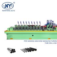 Quality Nanyang Automatic Stainless Steel/Ms Pipe Tube Mill Machine Making SS Square for sale