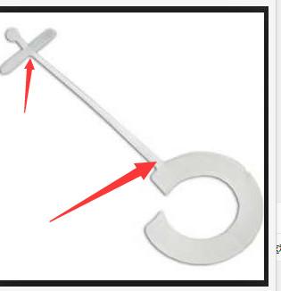 China Gancho plástico Ring Hanging do prendedor 25mm da etiqueta do polipropileno à venda