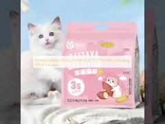 Biologisch afbreekbare tofu Kattenstroop Bulk Eco-vriendelijk klonteringseffect Cassava
