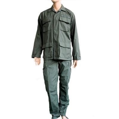 Cina Uniforme militare BDU Ripstop in poliestere e cotone, verde militare, taglie XS-3XL in vendita