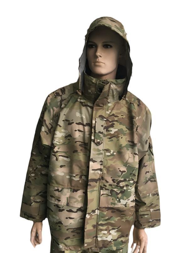 Military tactical jacket and pants set front view