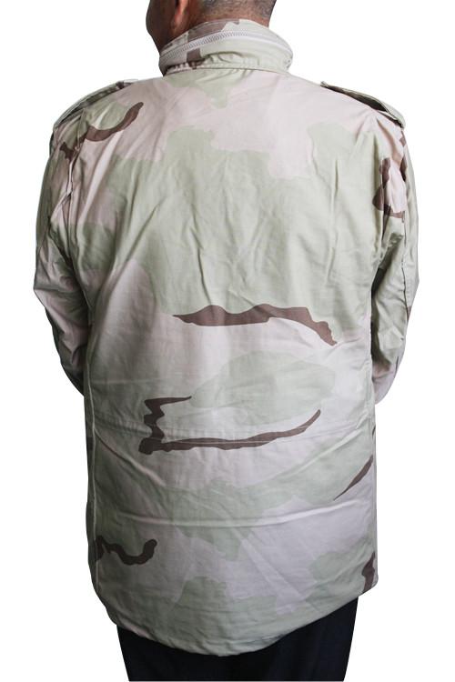 Detail view of M65 Military Desert Camo Jacket